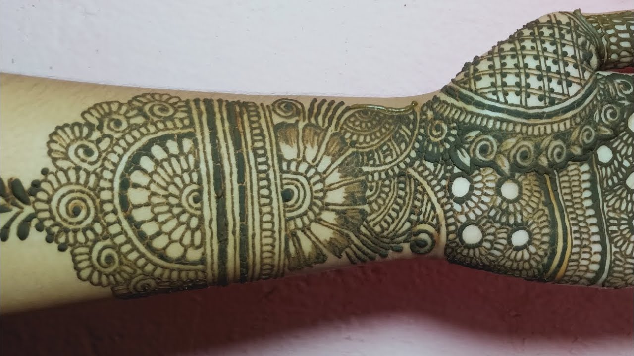 front hand full mehendi design/front hand mehendi design 🌿 - YouTube