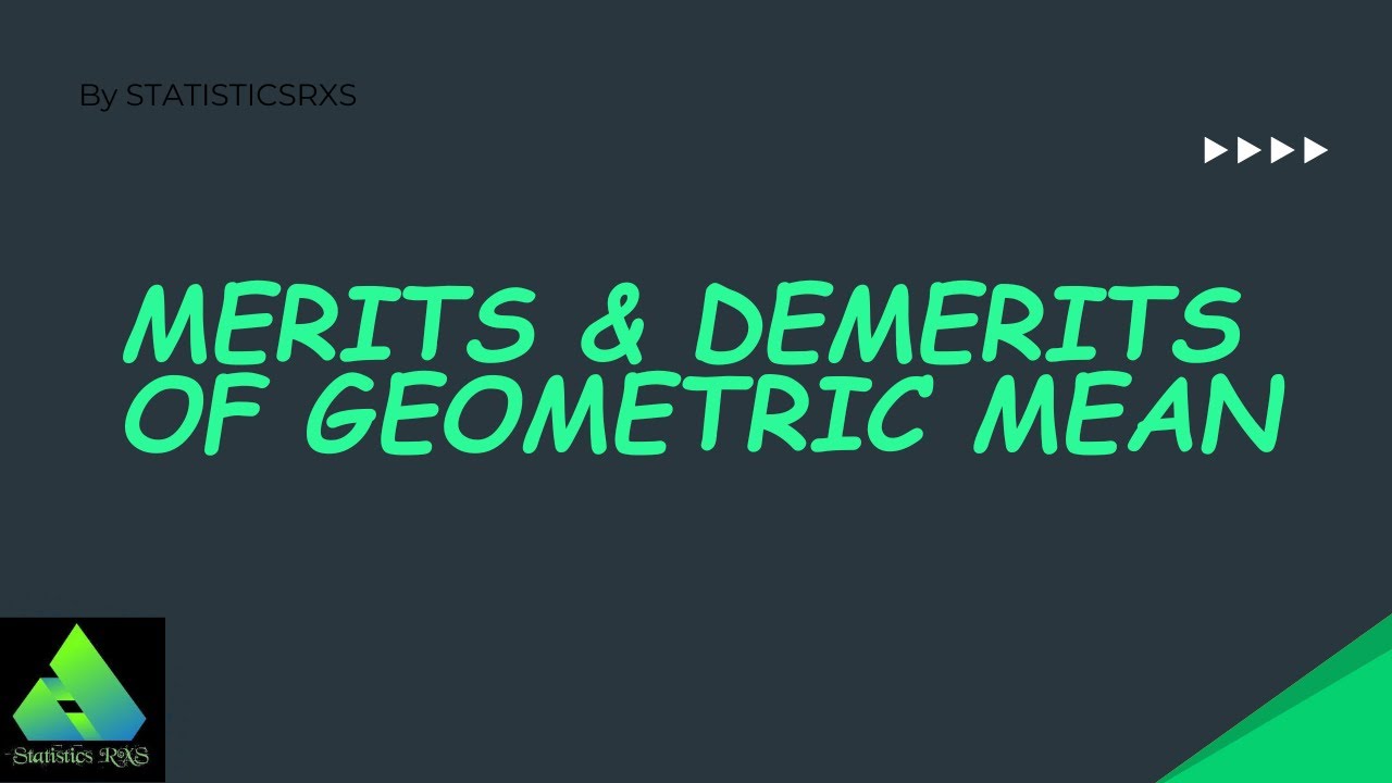 Merits And Demerits of Geometric Mean & Harmonic Mean |Statistics ...