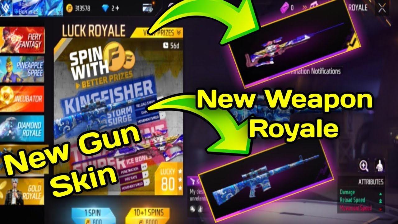 New Weapon royale || New gun skins || @grohit04 - YouTube