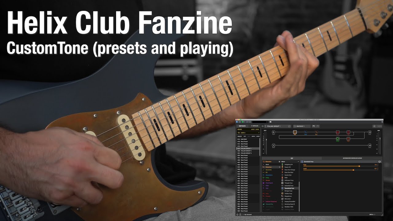 Helix Club Fanzine | CustomTone link and playing. - YouTube