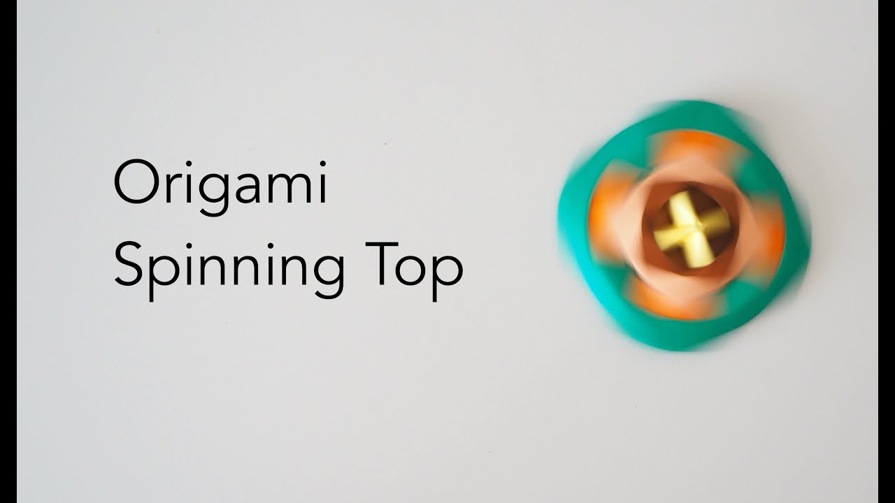 Origami Spinning Top - YouTube