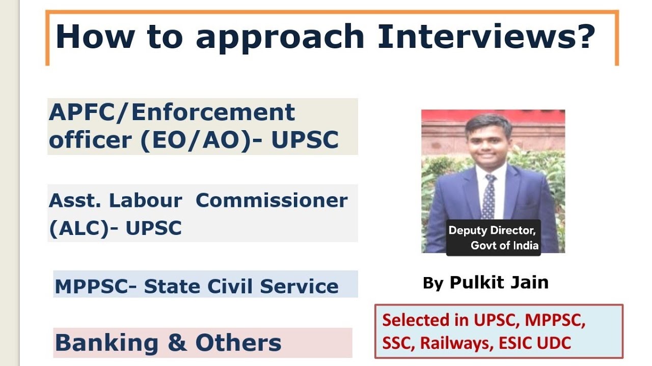How to approach Interviews? UPSC/MPPSC/Others. - YouTube