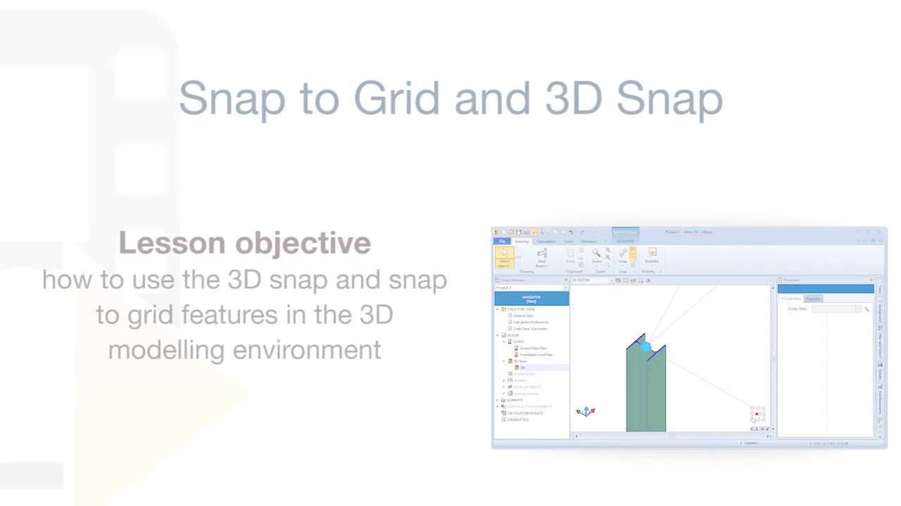 EdiLus Tutorial - 3D snaps and snap to grid - ACCA software - YouTube