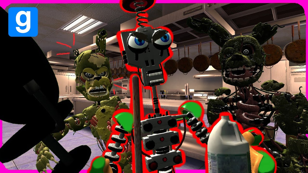 GMOD FNAF | The Evil Cleaner BOT - YouTube