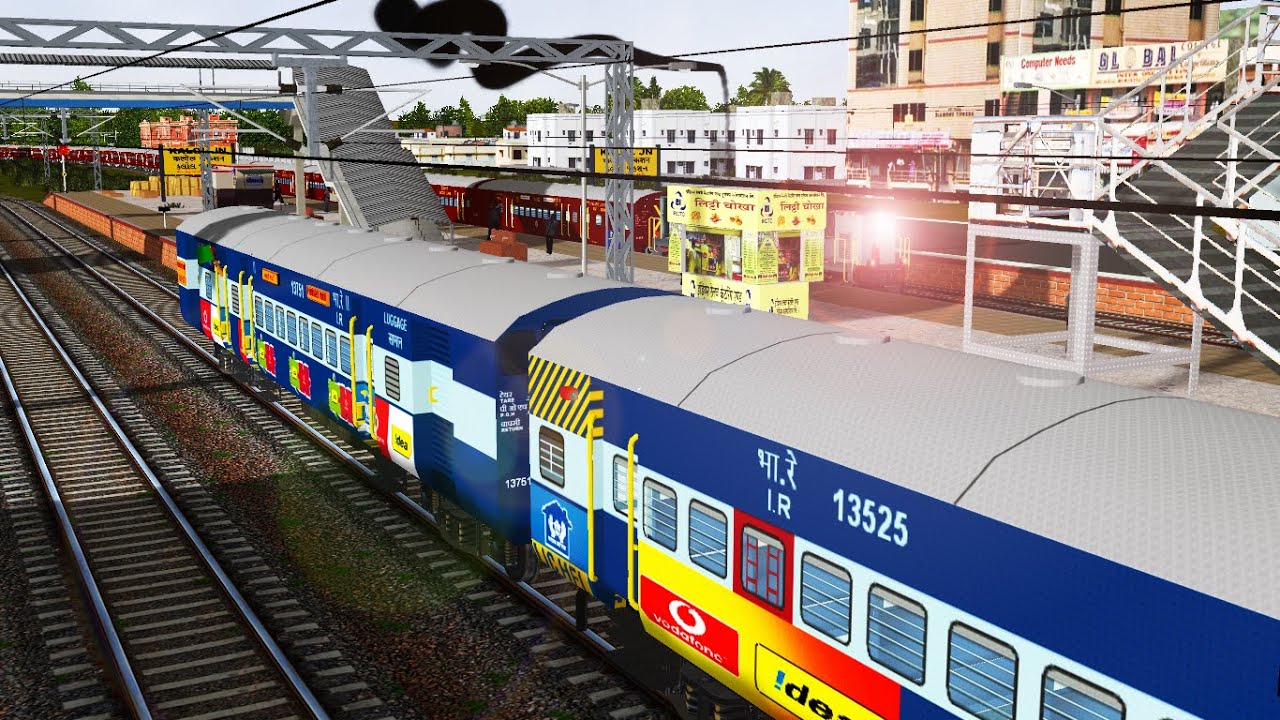 Ahmedabad - Jodhpur Passenger V/s Meter Gauge Train In Open Rails - YouTube