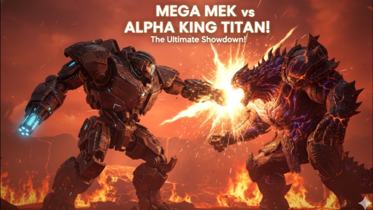Mega Mek VS Alpha King Titan In Ark Survival Evolved Boss Fight ...