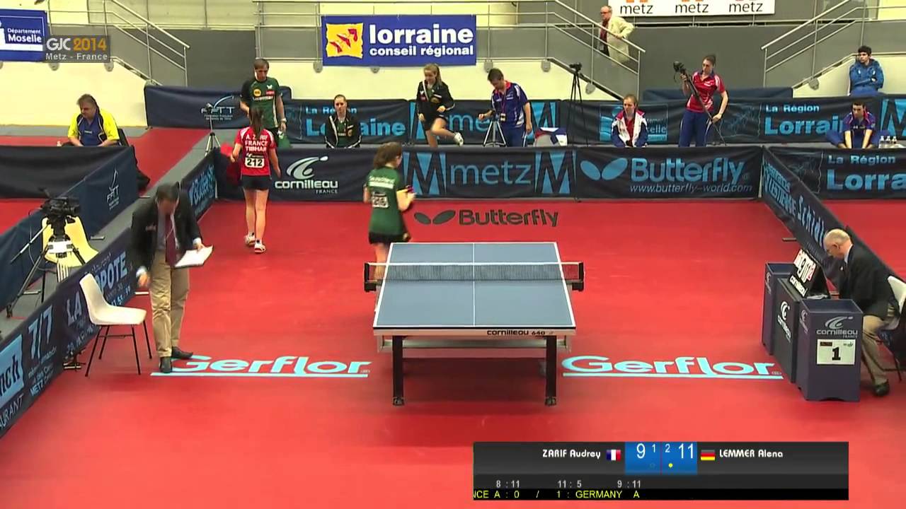 2014 French Junior & Cadet Open - Junior Girls Team Final - YouTube