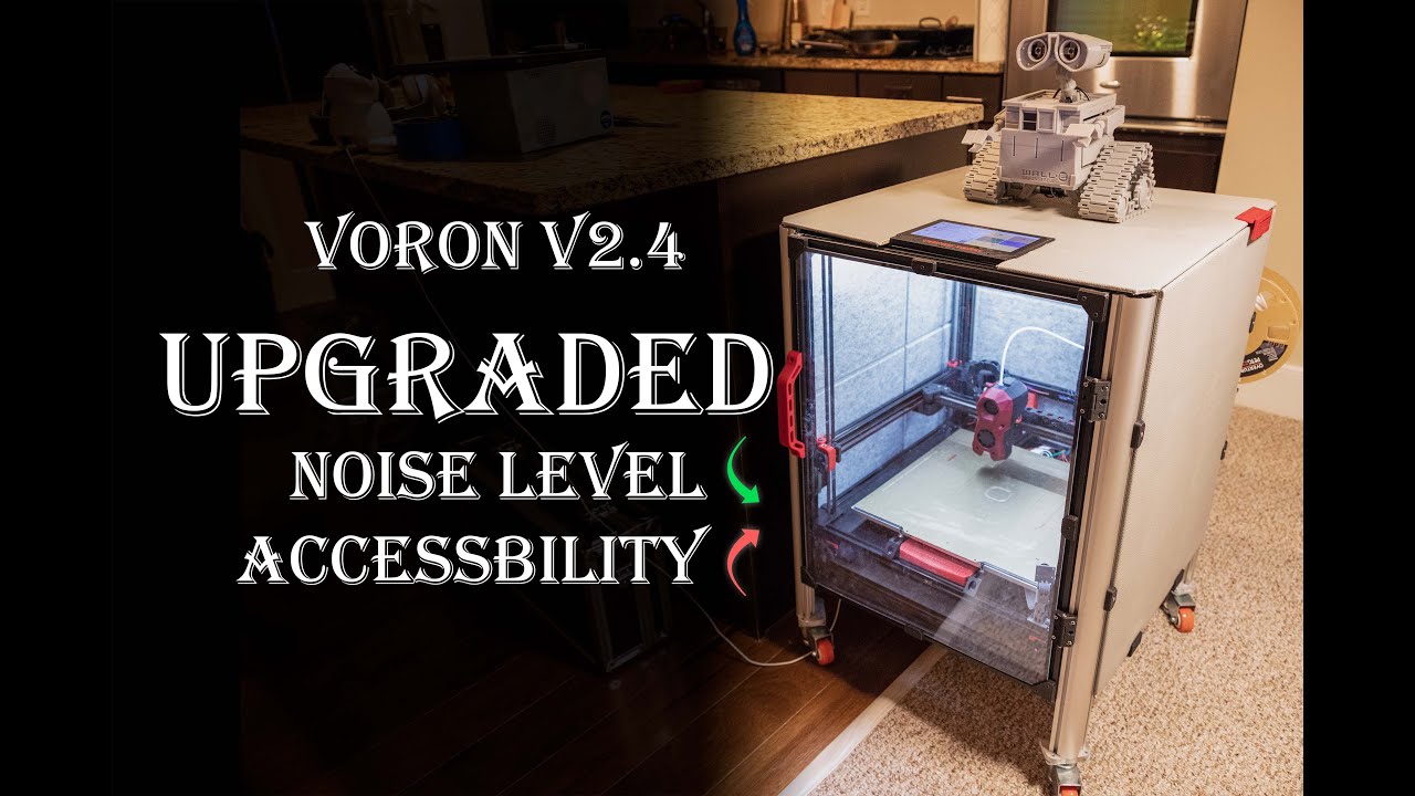 Voron v2.4 Upgraded - lower noise level and more accessibility - YouTube