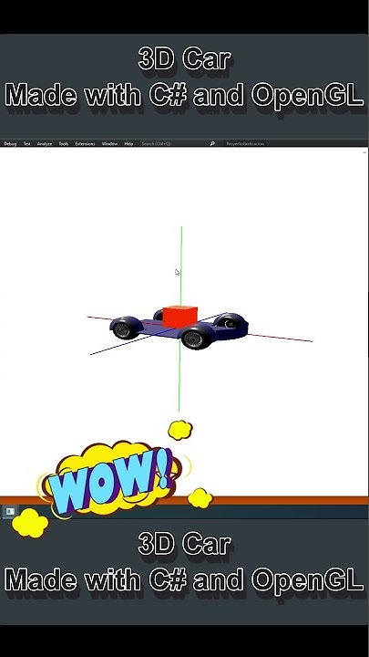 Car in 3D made with OpenGL, C# (C Sharp), Glut. #shorts #opengl #csharp - YouTube