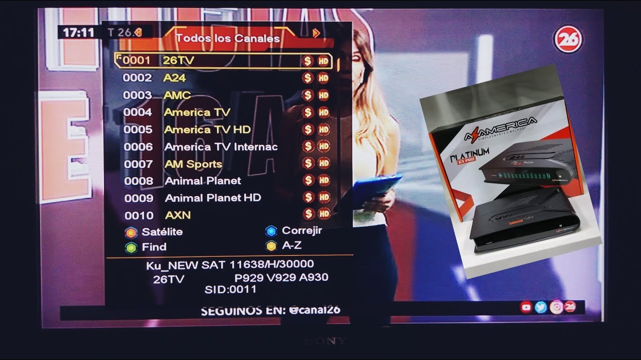 AZ AMERICA PLATINUM GX PRO = FULL HD ARSAT 2 - YouTube
