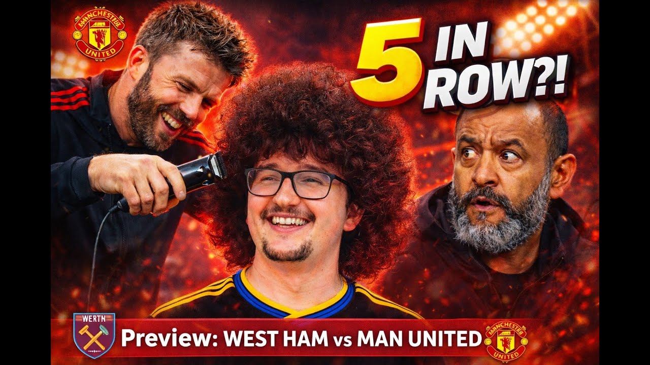 If United Win 5 In A Row… The Hair Is GONE! 😂 | West Ham vs Man United ...