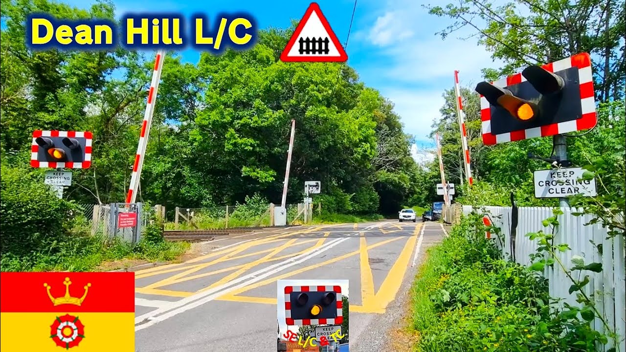 Dean Hill Level Crossing, Hampshire - YouTube