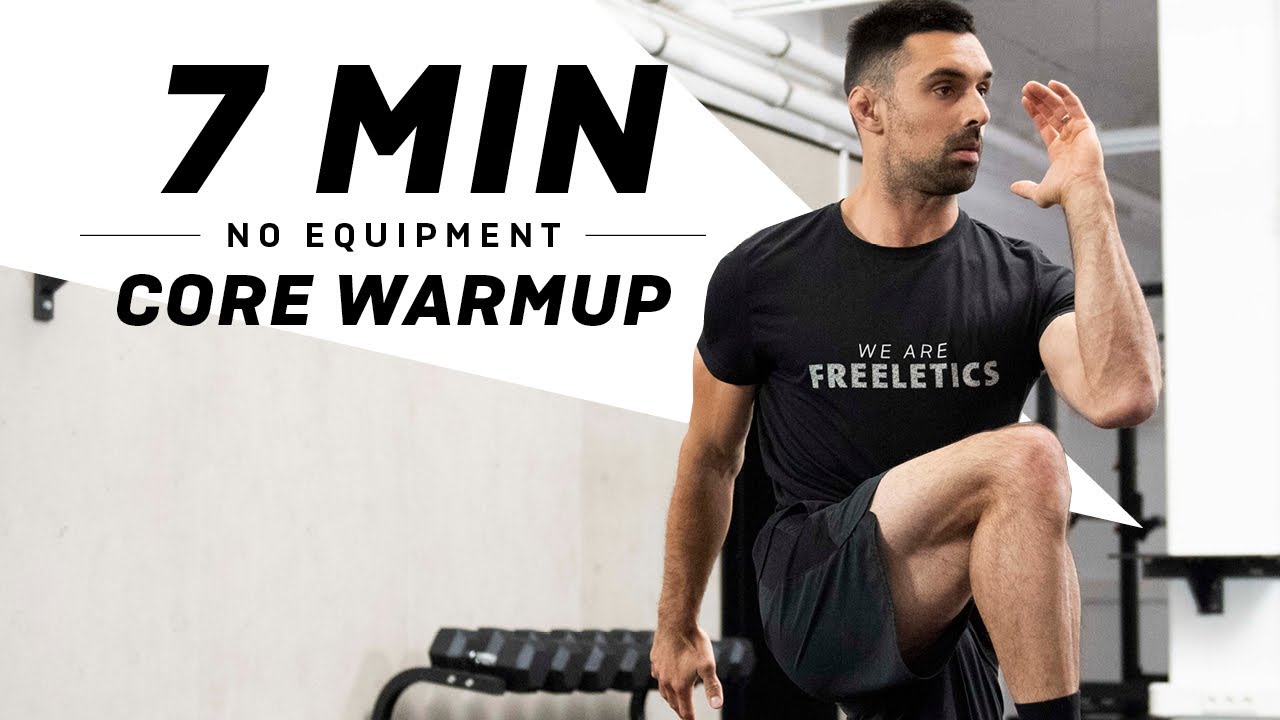 7 minute Core Warmup | Freeletics no equipment workout - YouTube