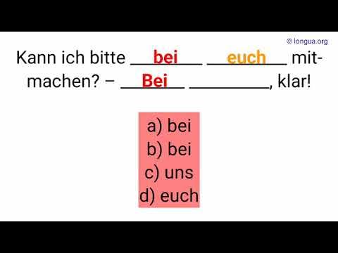 A1, A2, B1 - Deutsch lernen, Grammatik Test, Deutsche Grammatik, Verb ...