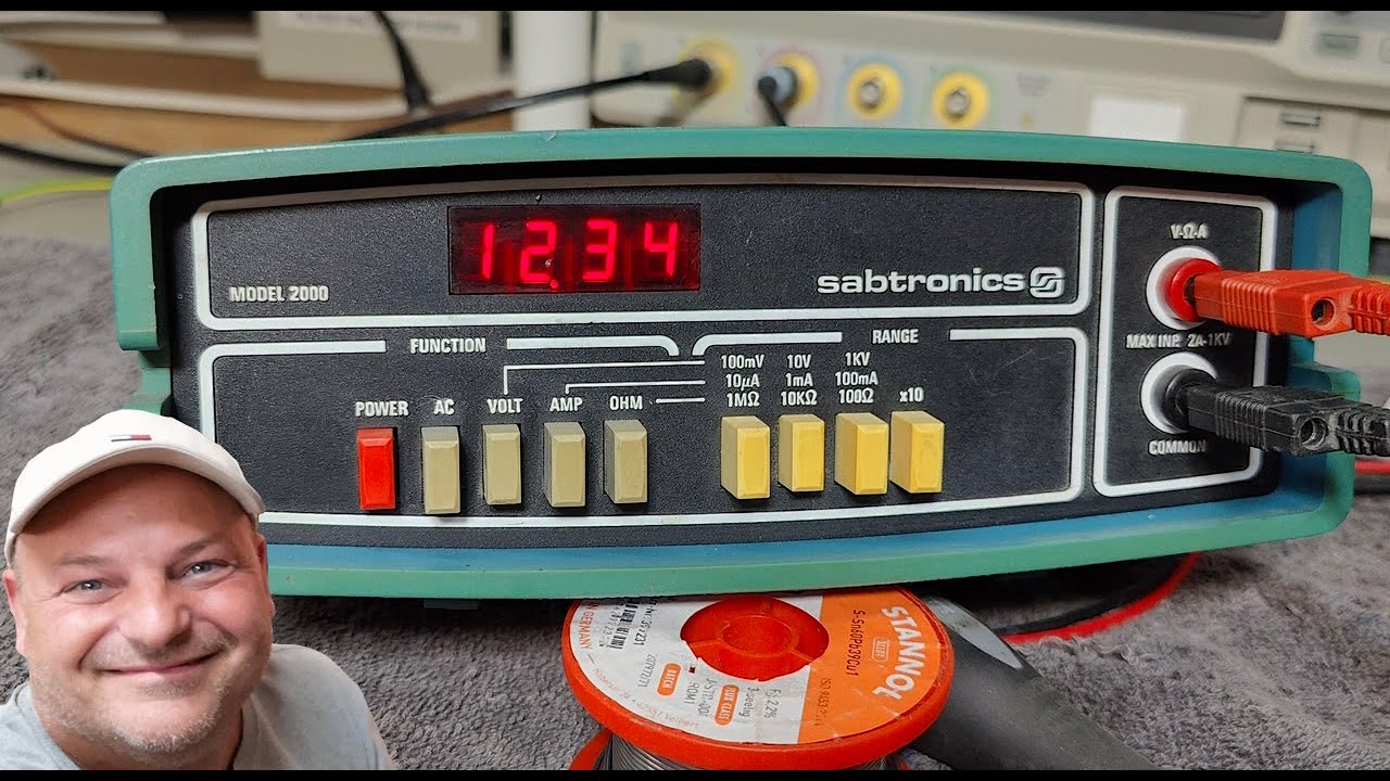 Sabtronics model 2000 digital multimeter kit 3½ digit 1978 - YouTube