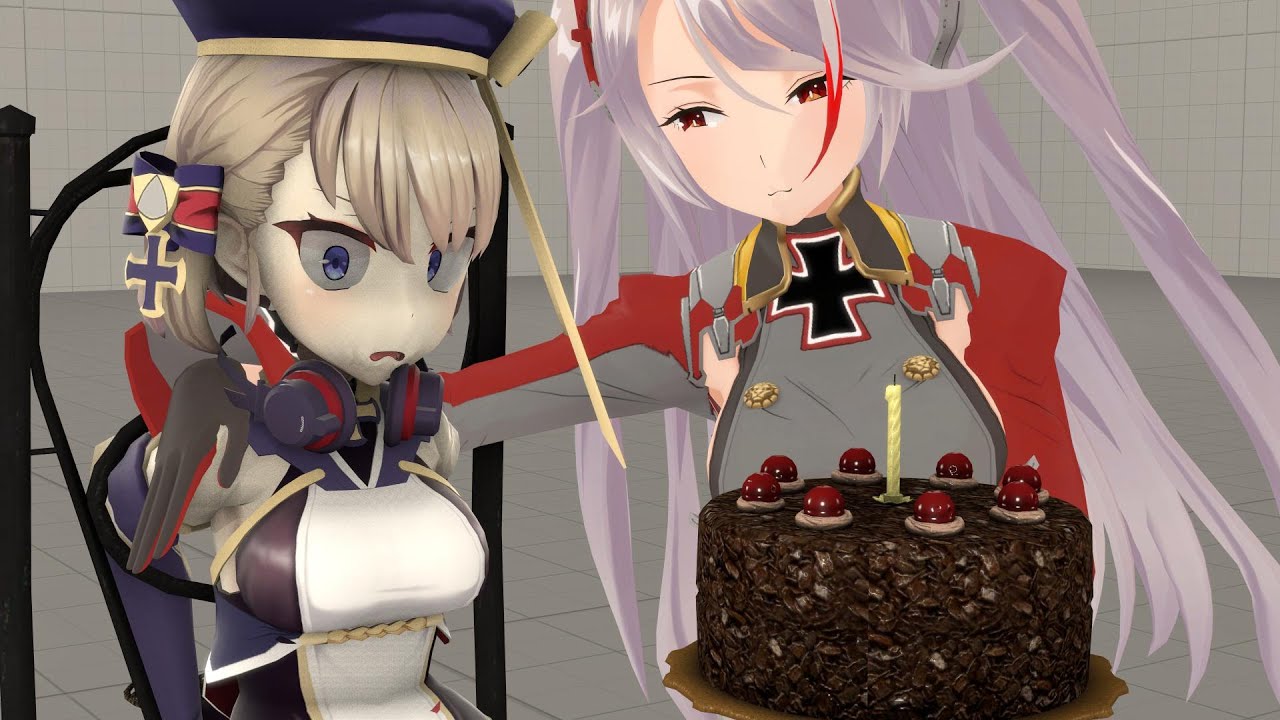 Prinz Eugen Give Her AMAZING Cake to Z23 | Azur Lane Animation - YouTube