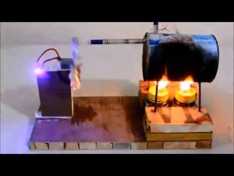 How to make Steam Power Generator a cool science project latest 2017 ...