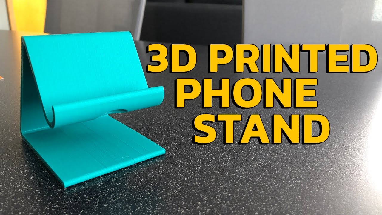 3D Printed Phone Stand Timelapse - Awesome Desk Accessories - YouTube