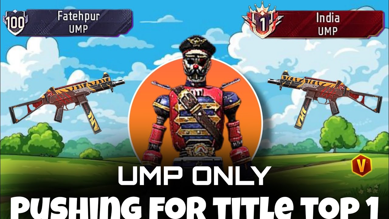 UMP ONLY Pushing in India top 1 in Ump | EP 5🔥 Solo Pushing in Ump for ...