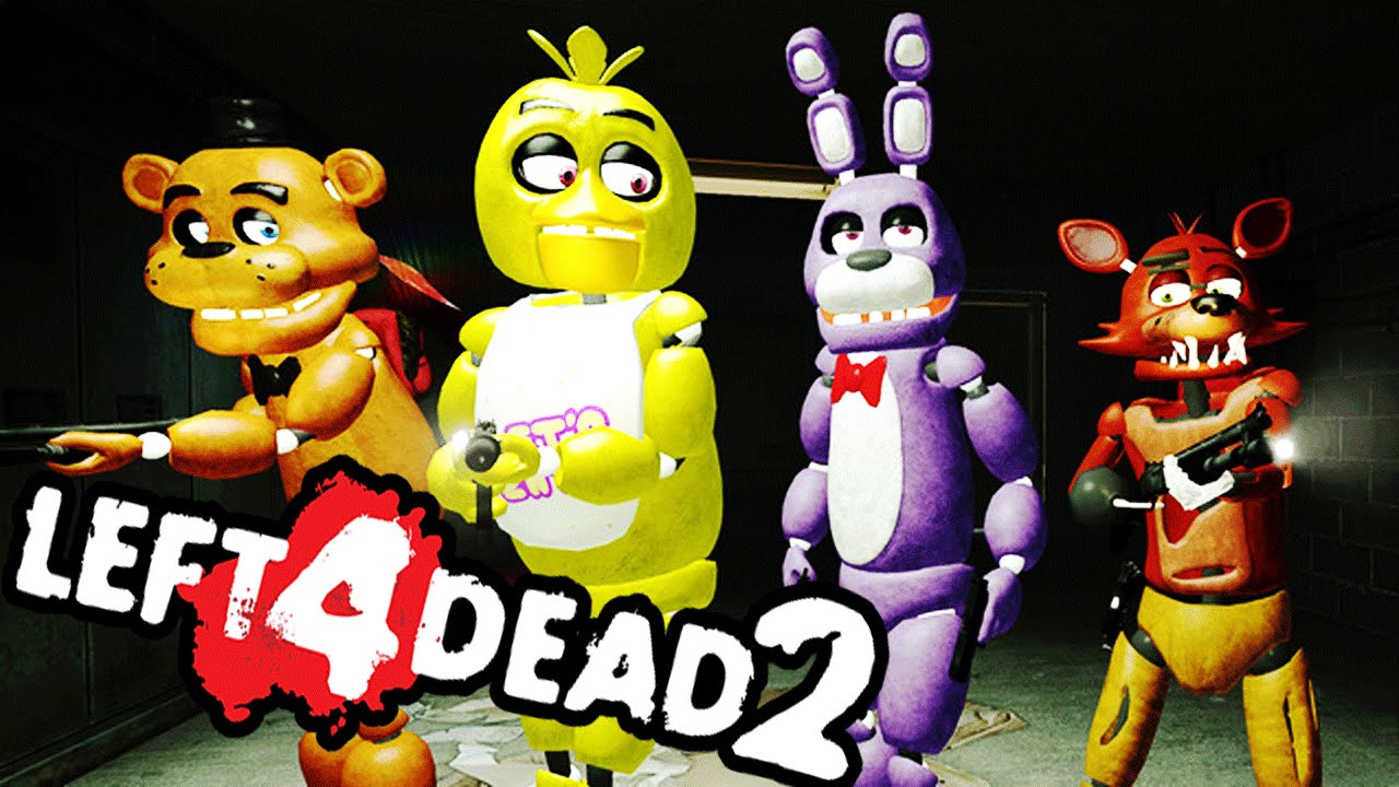 FOXY WITH A GUN!! | Left 4 Dead 2 FNAF Mods w/Dawko & Razzbowski | Part ...