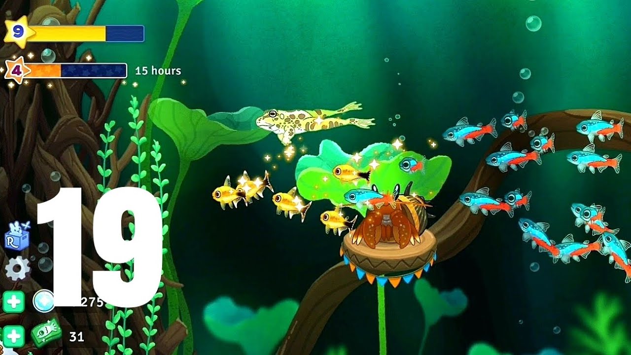 🐟 Pondlife - Relaxing Fish Game Walkthrough Part 19 | Mobile Gameplay ...