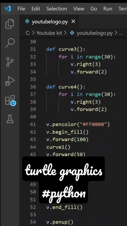 Turtle graphics python - YouTube