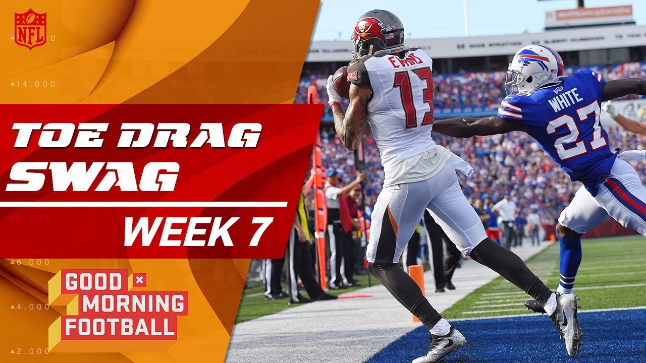 Top Toe-Drag Swag Catches from Week 7 😎 🏈 | Good Morning Football | NFL ...