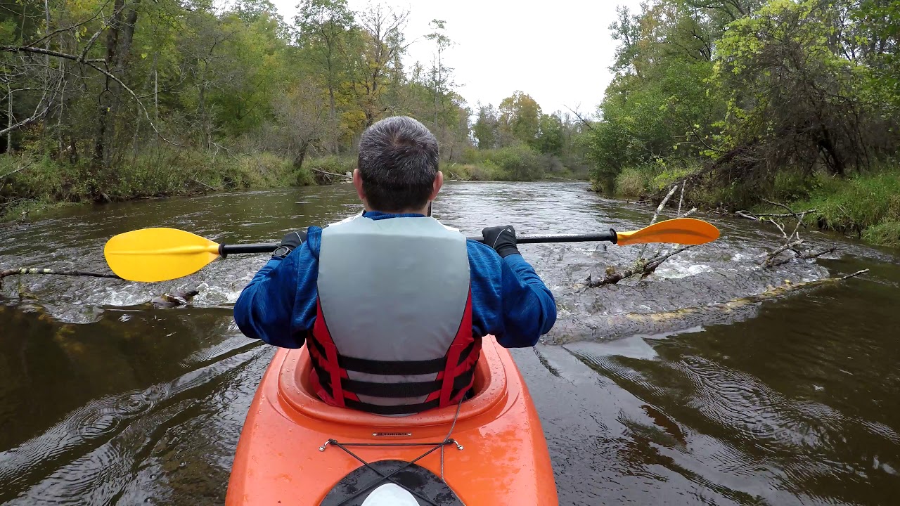 Paddling Michigan - Pine River Kayaking Part 3 of 10 - Elm Flat Access ...