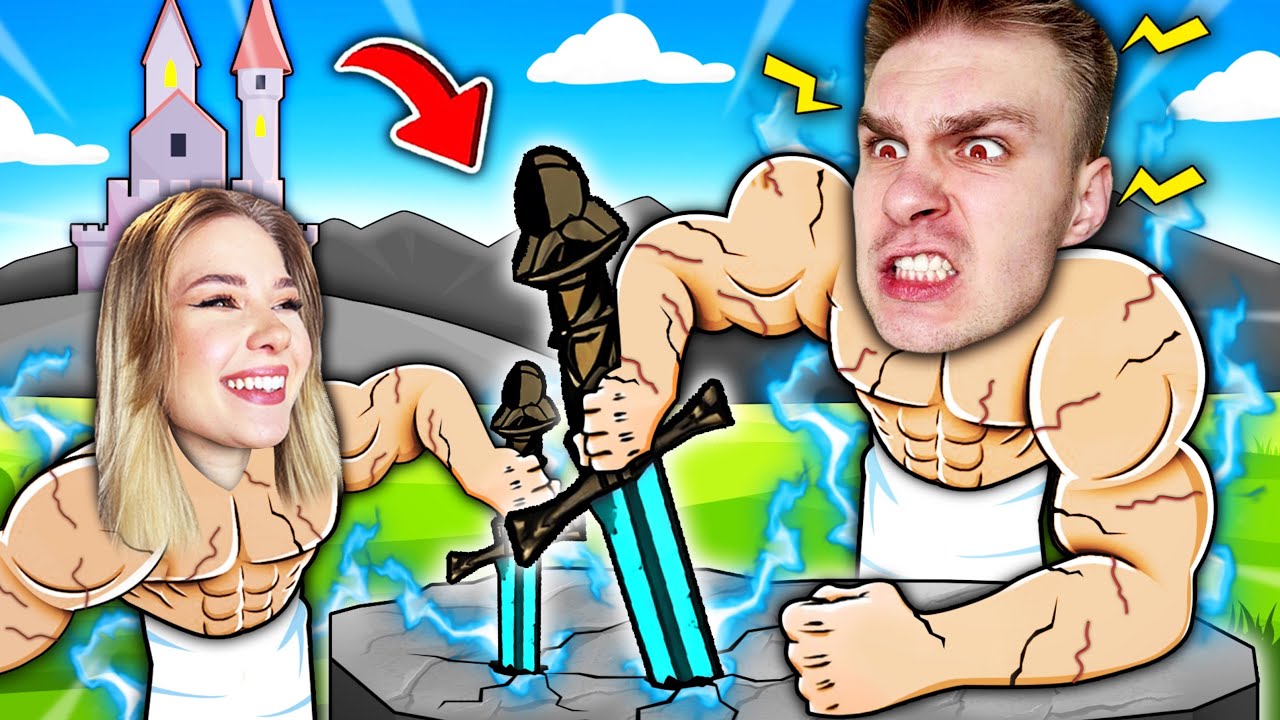 Czy MASZ TYLE SIŁY 💪 by WYCIĄGNĄĆ TEN MIECZ 🤺 ze SKAŁY 🪨 w ROBLOX? 😱 ...