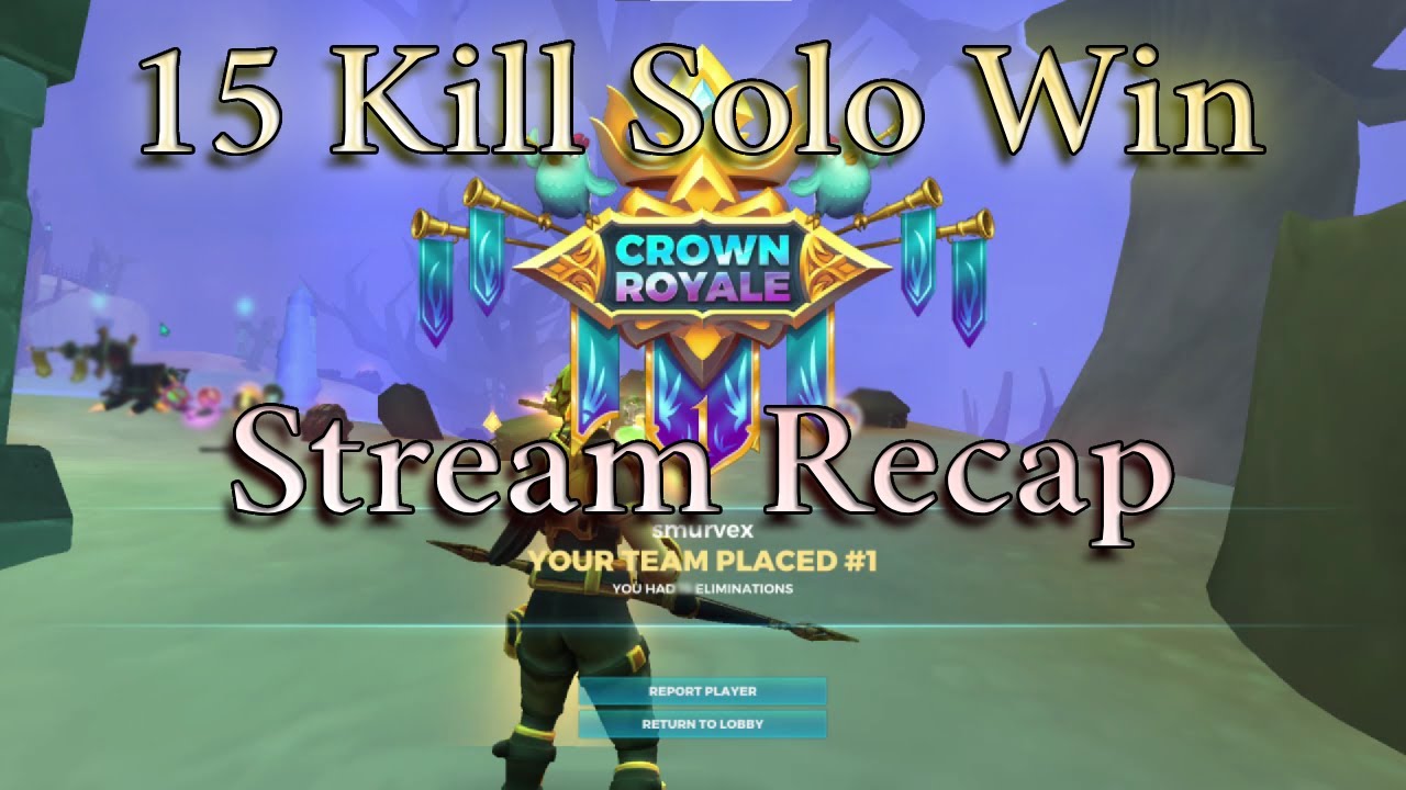 15 Kill Solo Win (Realm Royale) - YouTube