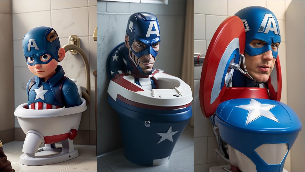 skibidi toilet captain america #skibiditoilet # ...