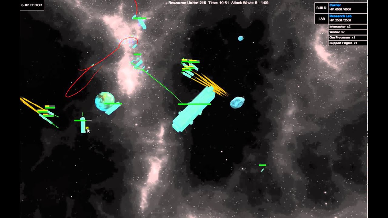 SSC2 Space RTS demo 3 - YouTube