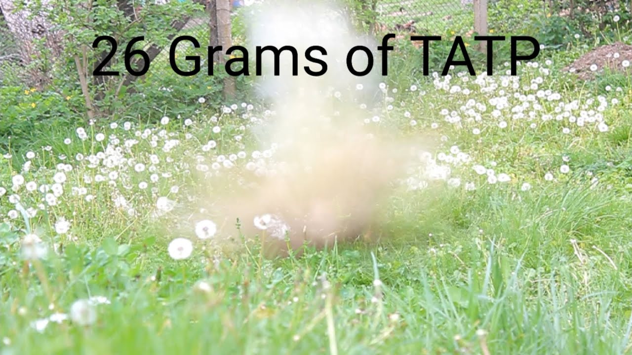 26 Grams of TATP explosion - YouTube