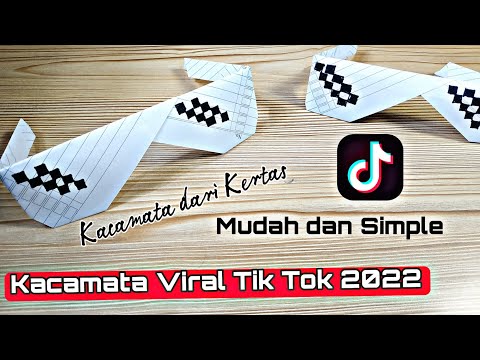 Cara Membuat Kacamata Viral Tik Tok dari Kertas Mudah dan Simple 2022