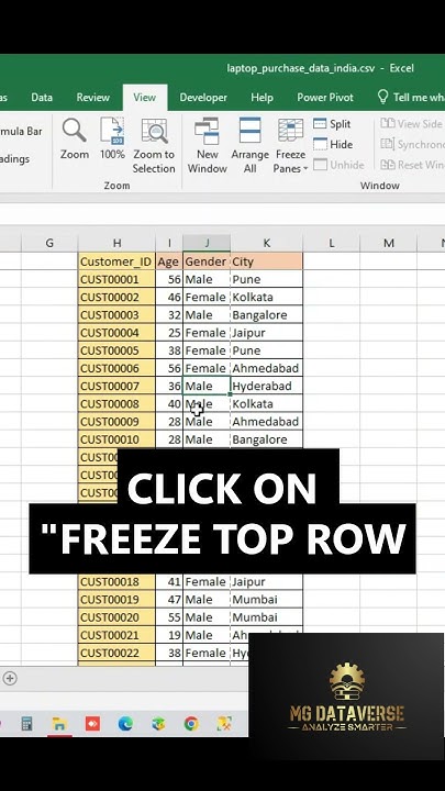 📌 How to Use Freeze Panes & Unfreeze Panes in Excel | Keep Headers Visible While Scrolling! # ...