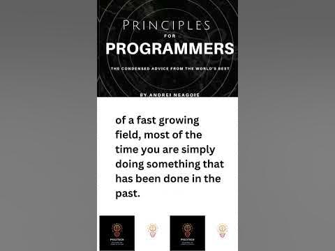 Principles for Programming: PRINCIPLE 6 #programmer #programminglife - YouTube