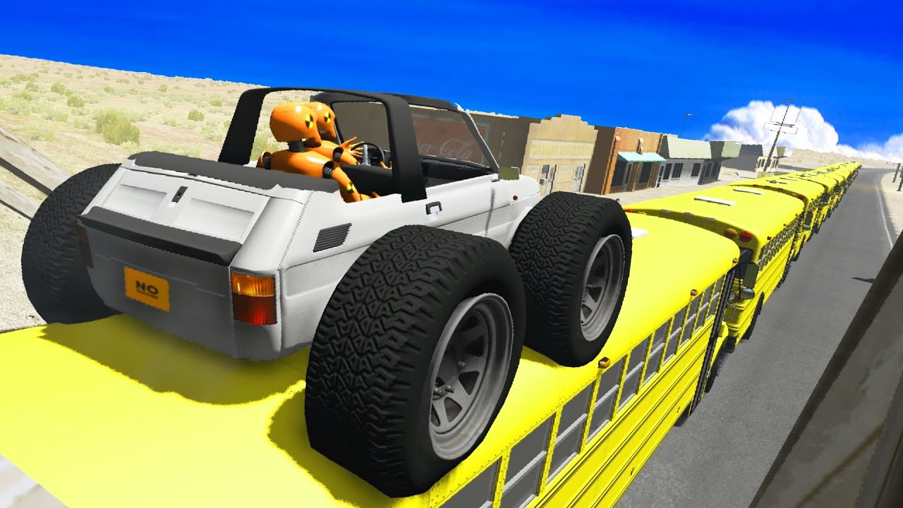 BeamNG DRIVE - Impossible Car Stunts #20 - YouTube