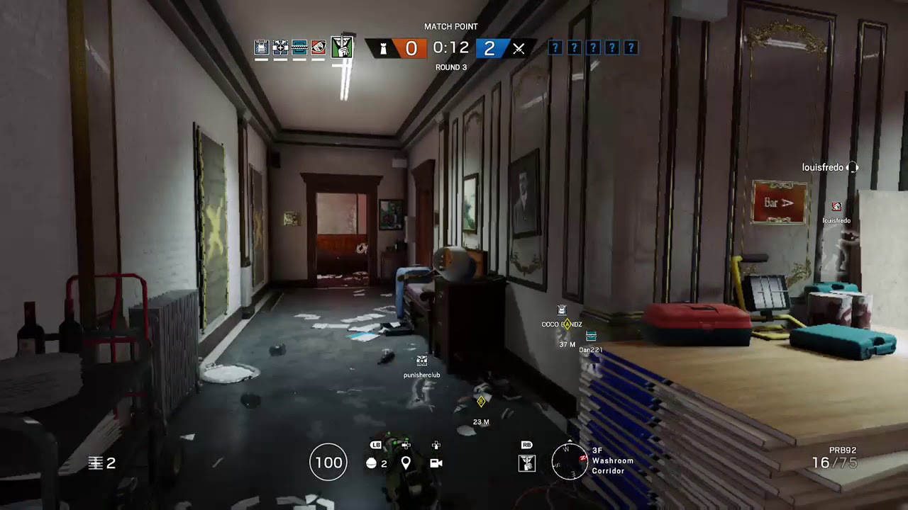 Rainbow six siege Ace cavera 1v5 - YouTube