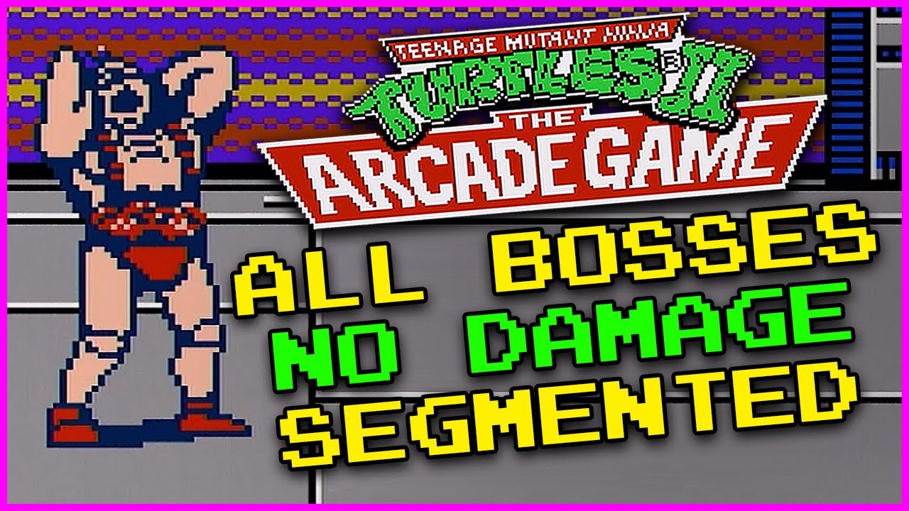TMNT II: The Arcade Game NES - All Bosses, NO DAMAGE (Real Hardware ...
