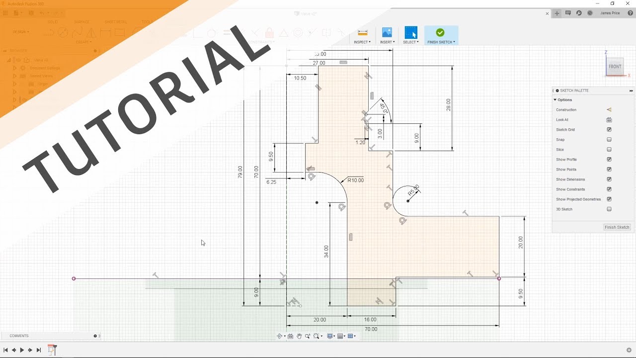 SolidWorks Transition Guide 6 of 10 - 2D Sketching, Constraints, and ...