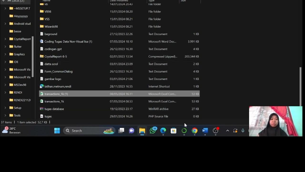 Tugas Python Data Understanding (Non-Visualisasi) Informatika Universitas Nurdin Hamzah - YouTube