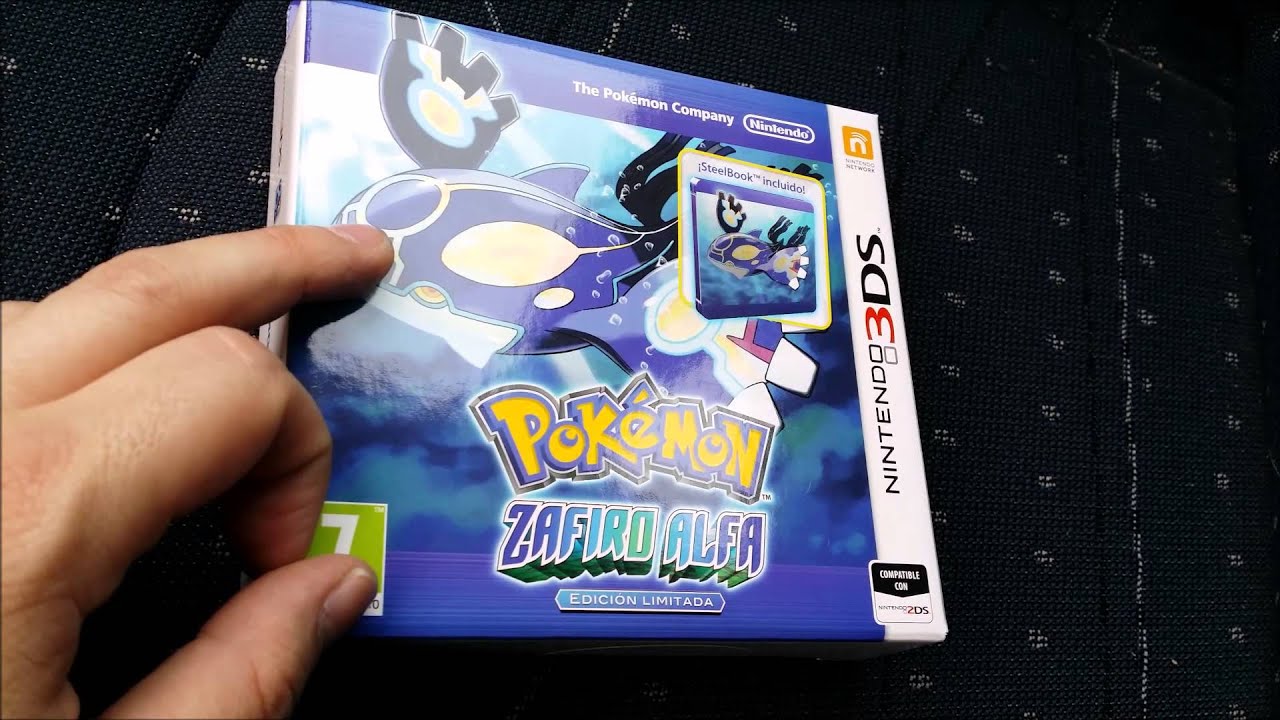 Pokemon Rubi Omega / Pokemon Zafiro Alfa Steelbook Edition Unboxing ...