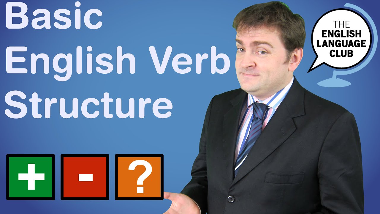 Basic English Verb Structure - YouTube