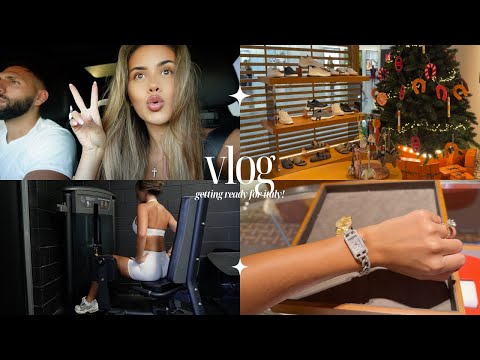 VLOG | getting ready for my trip to italy, clean with me, movie night, shopping & more!