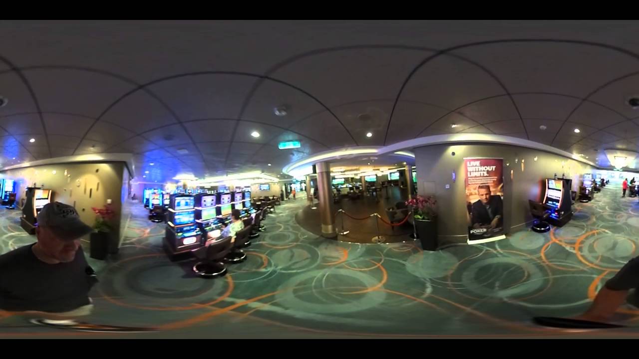 Norwegian Escape - Casino and Bars - 360 degree video - YouTube
