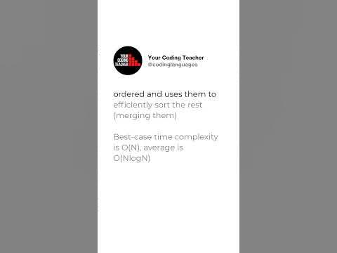 Timsort, derived from merge sort and insertion sort, was implemented by ...
