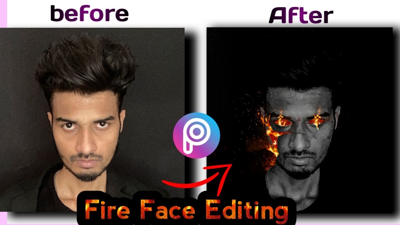 Fire Face Editing PicsArt | burning photo Editing | PicsArt photo ...