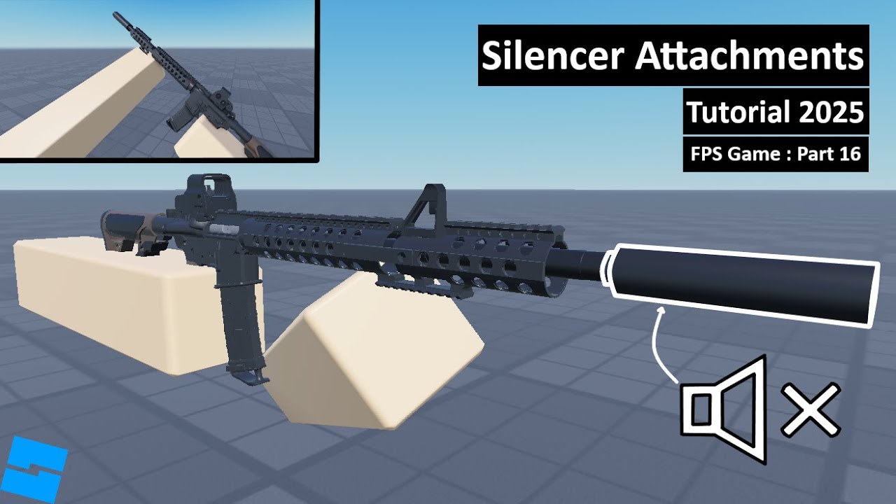 How to make Silencer Attachments in Roblox Studio | Tutorial - YouTube