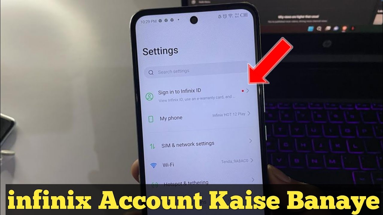 How to create infinix mobile ID | Infinix mobile Account Kaise banye ...
