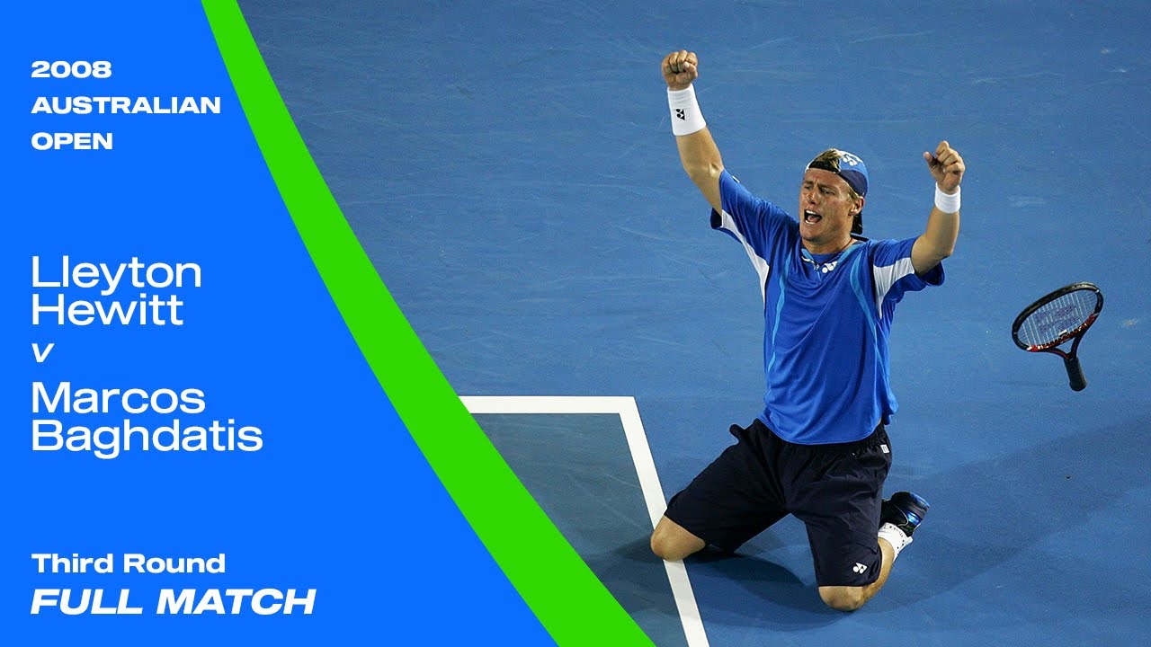 Lleyton Hewitt v Marcos Baghdatis Full Match | Australian Open 2008 ...